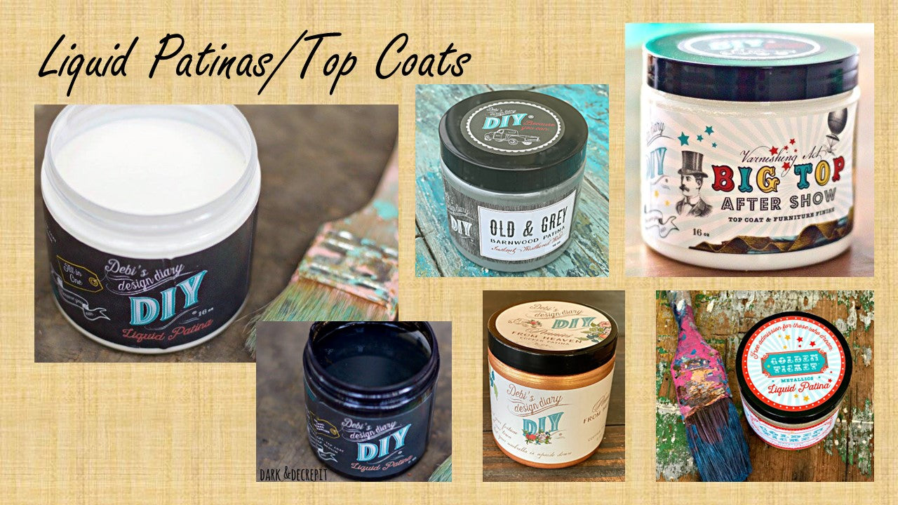 Liquid Patinas/Top Coats – Crazy 4 Castors